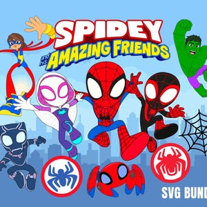 Spidey and His Amazing Friends Digital Papers, Marvel Superhero, Spidey ...
