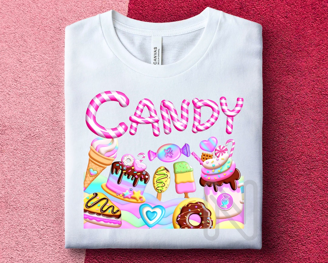 Sweet Candy Party PNG, Candy Birthday Party Shirt, Girls Tshirt Designs ...