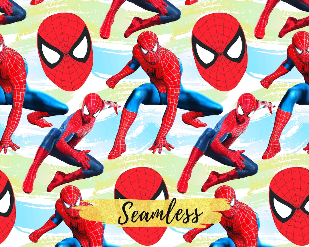 Spider-man Seamless Papers, Marvel Spiderman Digital Papers, Superhero ...