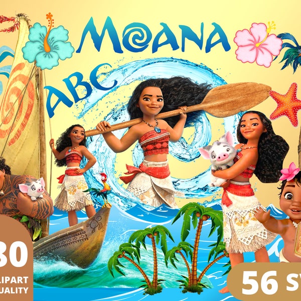Moana Print Svg - Etsy