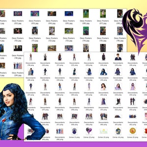 Descendants Clipart PNG, Descendants Party, Birthday Gifts, Iron on ...