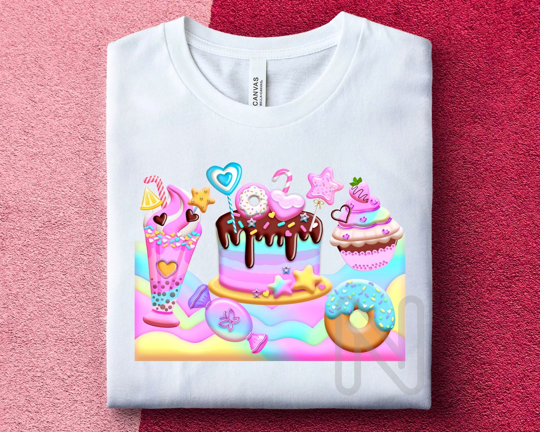 Sweet Candy Party PNG, Candy Birthday Girl T-shirt, Birthday Cake ...