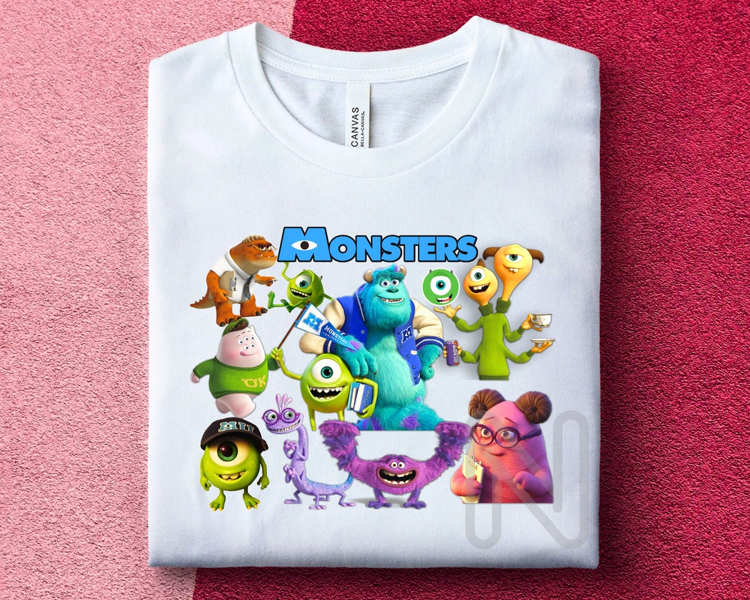Monsters Inc. Sublimation PNG, Sully Mike Monsters, Birthday Party Shirt, Monsters Sublimation ...