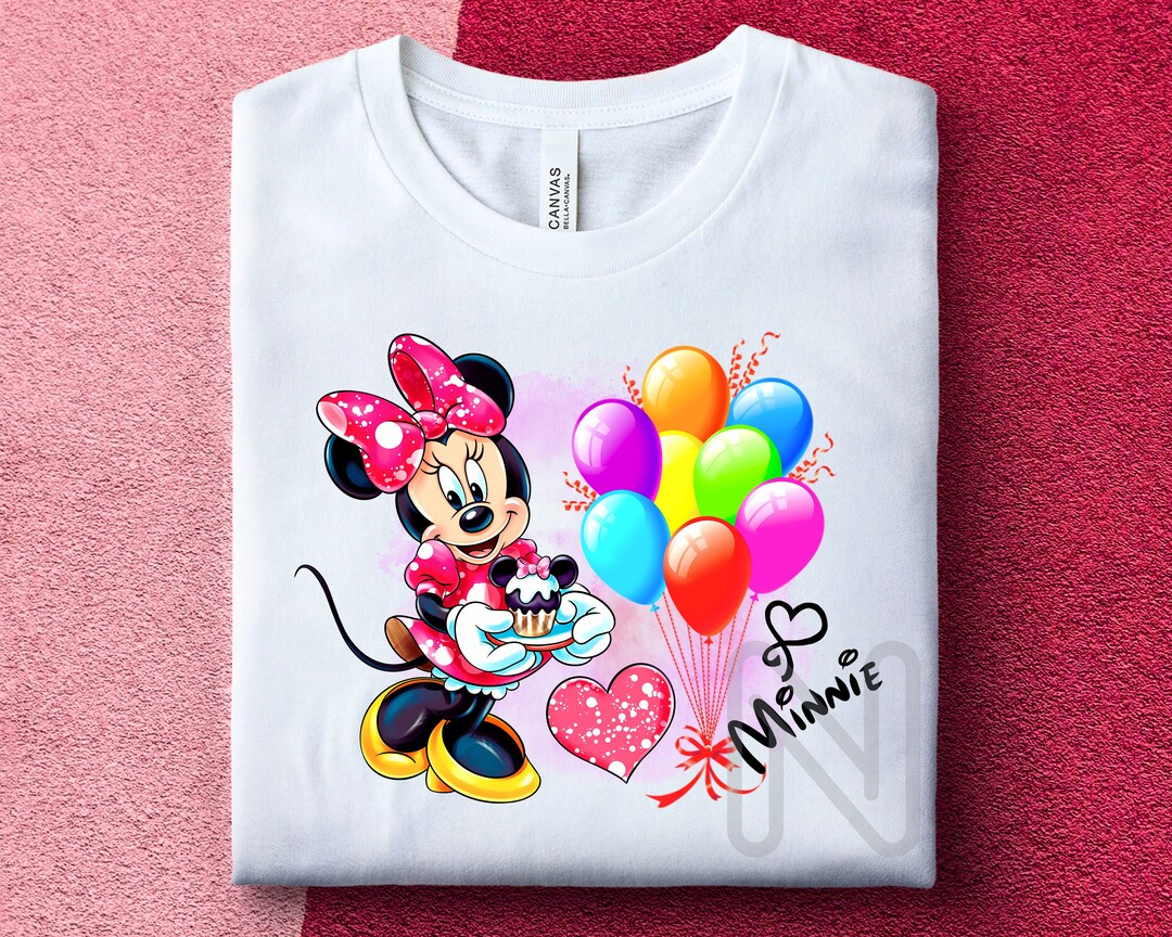 Minnie Mouse Sublimation PNG, Minnie Birthday Party Shirt, Girl Tshirt ...