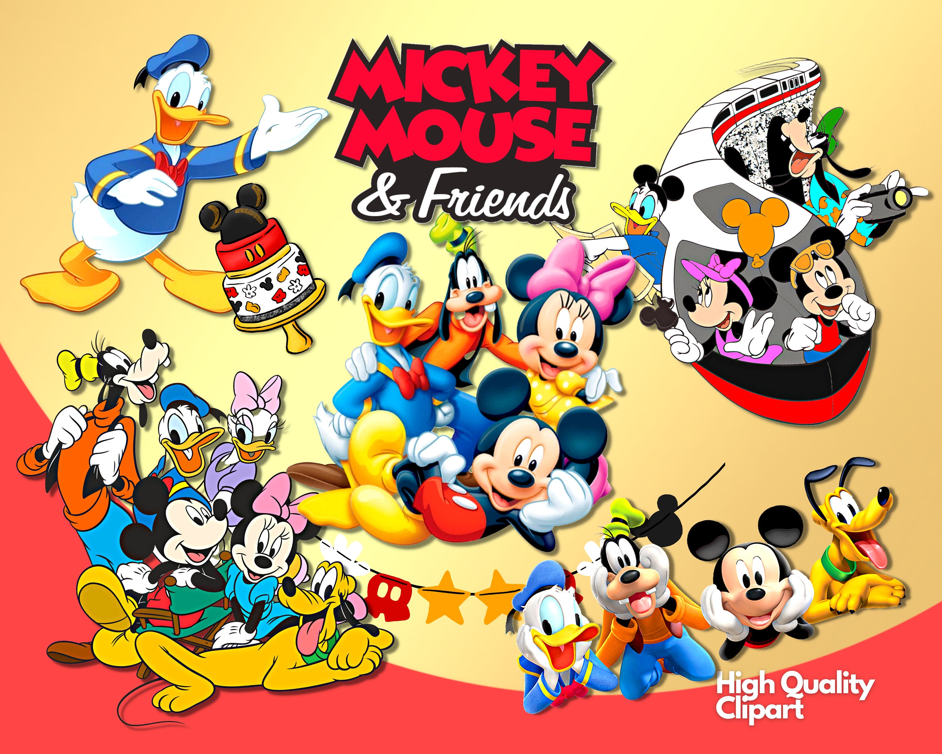 Mickey Mouse And Friends Clipart