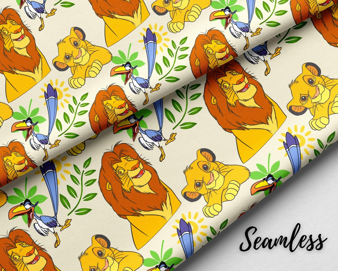 Lion King Seamless Papers Lion Theme Digital Papers Simba - Etsy