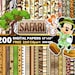 Mickey Safari Digital Papers, Mickey Safari Clipart PNG, Safari ...