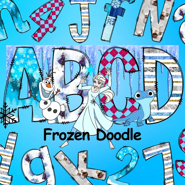 Frozen Alphabet - Etsy