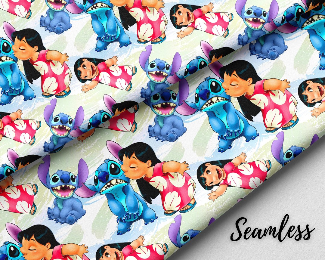 Lilo and Stitch Seamless Papers Stitch Digital Papers Kids - Etsy