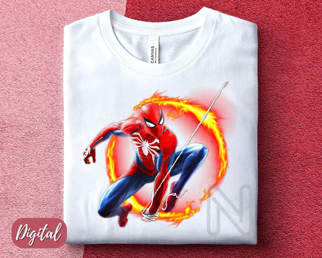 Spider-man Sublimation PNG, Marvel Spiderman Birthday Shirt, Kids ...