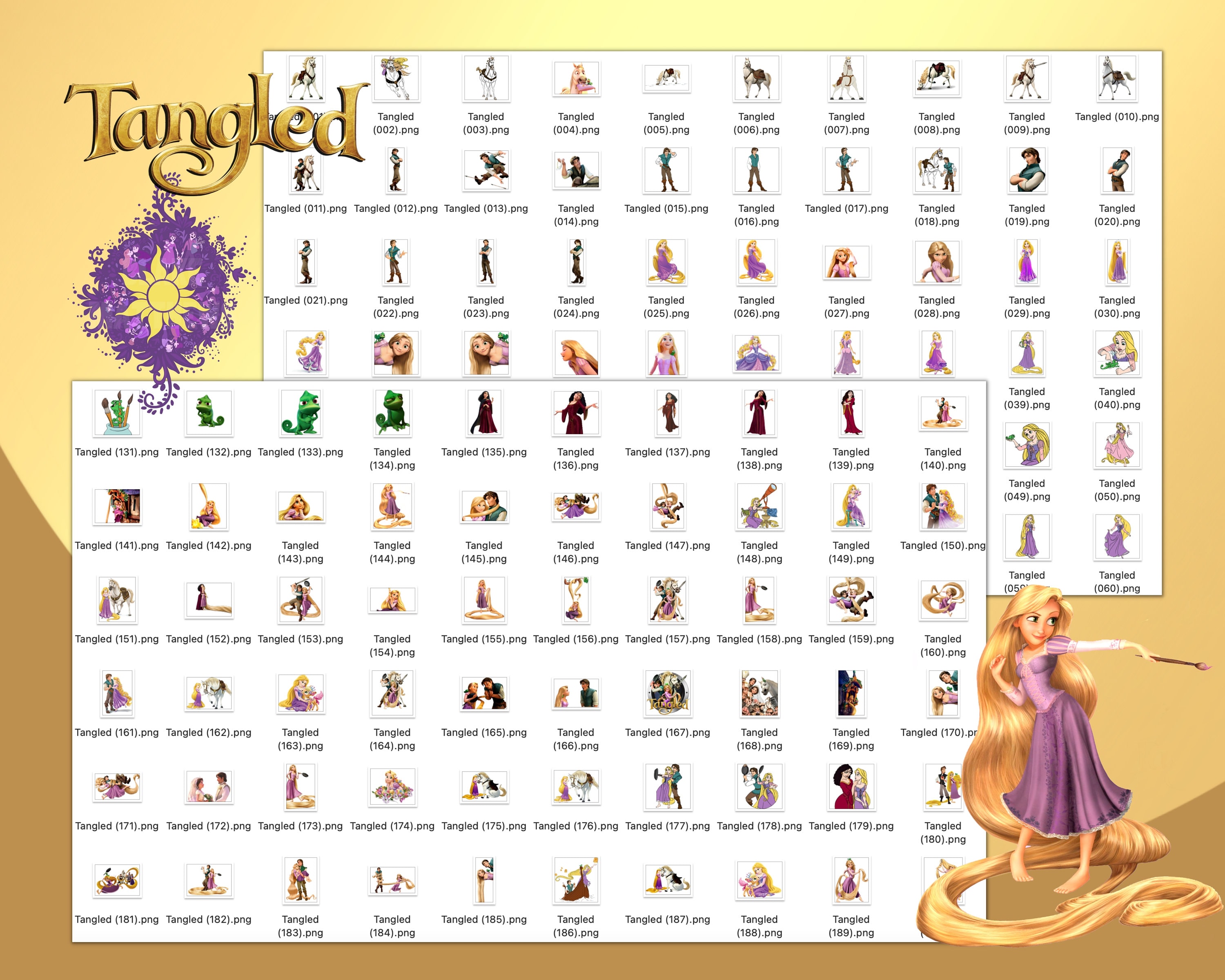 Tangled Clipart PNG Tangled Layered SVG Flynn Rider - Etsy Australia