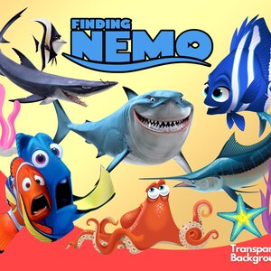 Finding Nemo Clipart PNG, Nemo SVG, Finding Clownfish, Fish Nemo, Nemo ...