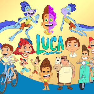 Luca SVG Bundle, Luca Clipart PNG, Luca Paguro, Alberto Scorfano ...