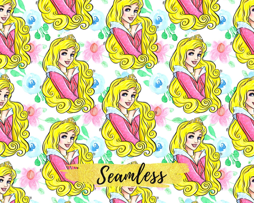 Sleeping Beauty Seamless Papers, Princess Aurora Digital Papers, Aurora ...