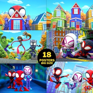 Spidey and His Amazing Friends Clipart PNG, Superhero Spidey, Marvel ...