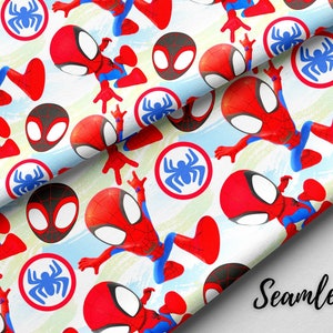 Spidey and His Amazing Friends Seamless Papers Spidey Digital - Etsy