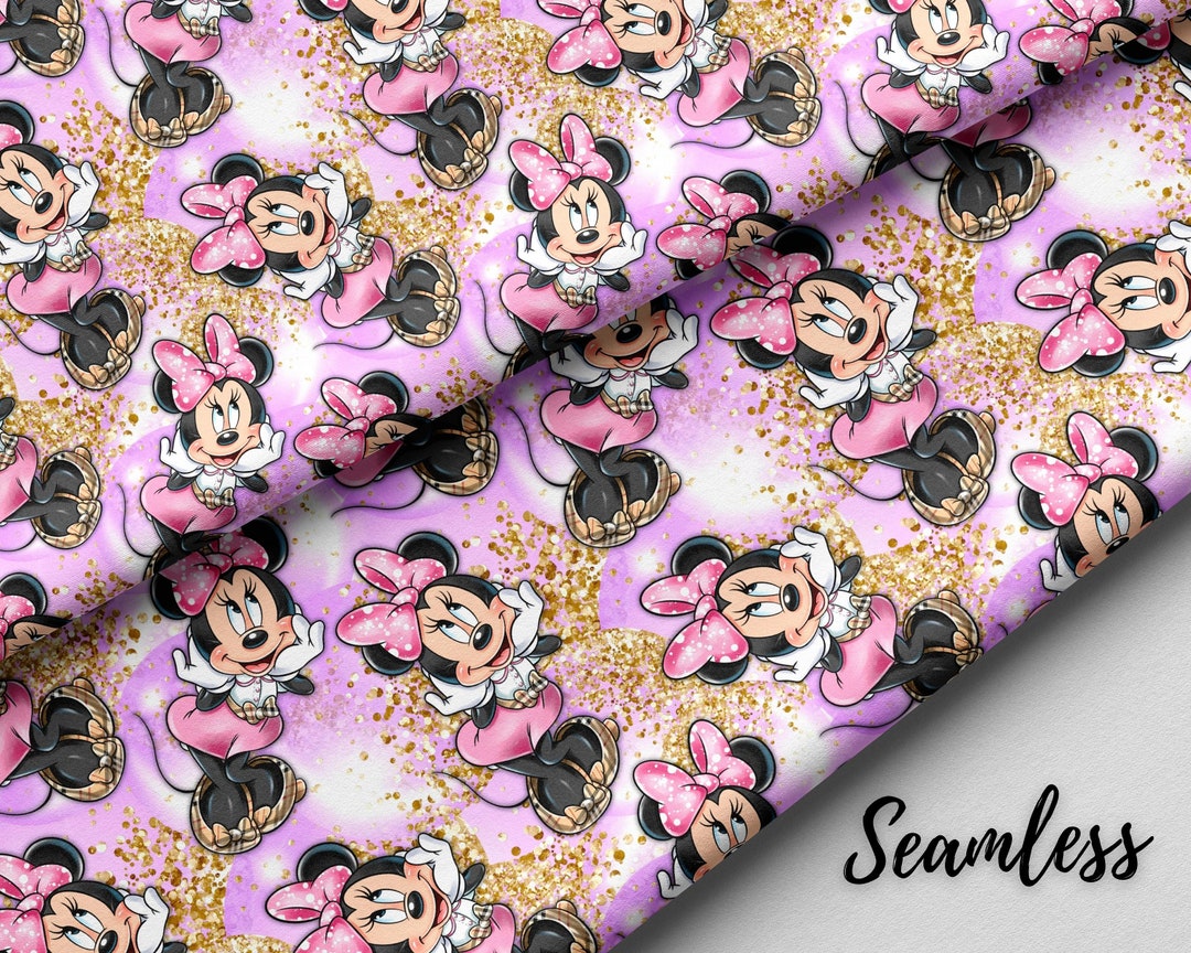 Minnie Mouse Seamless Papers Minnie Digital Papers Girls - Etsy