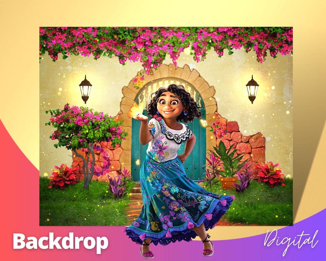 Encanto Digital Backdrop, Encanto Banner, Digital Background, Magical ...