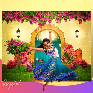 Encanto Digital Backdrop, Encanto Banner, Digital Background, Magical ...