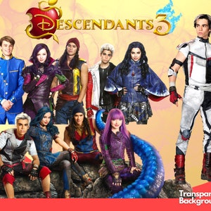 Descendants PNG Clipart, Descendants Party Printable, Birthday Gifts ...
