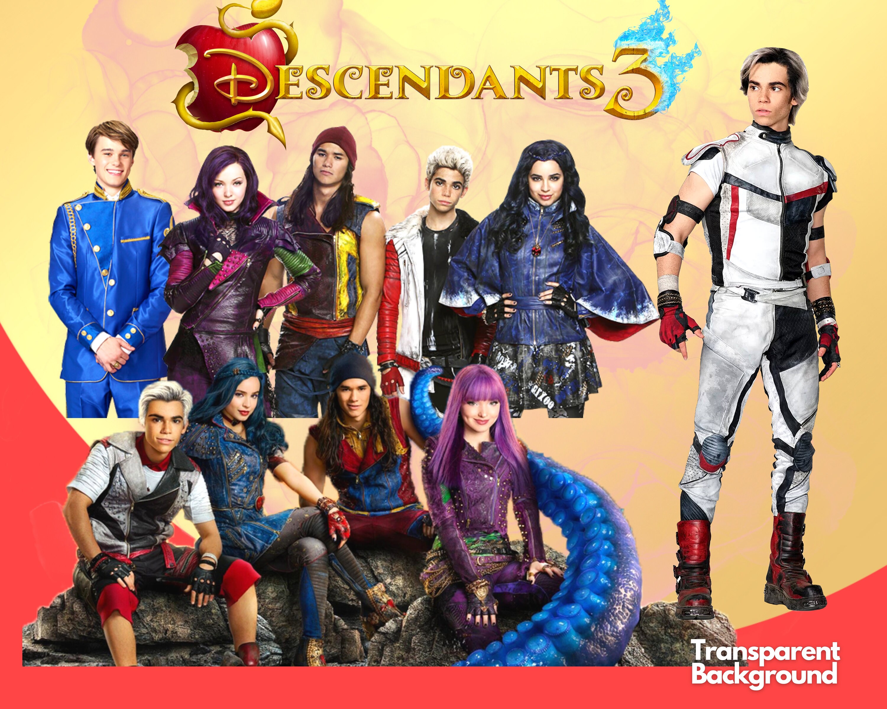 Descendants PNG Clipart, Descendants Party Printable, Birthday Gifts ...