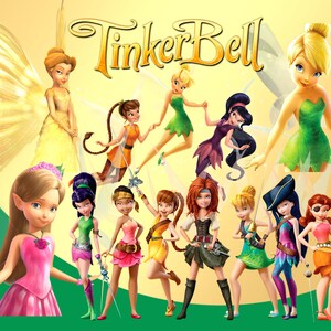 Tinkerbell Clipart PNG, Fairies Clipart, Fairy Tinkerbell for Shirt ...