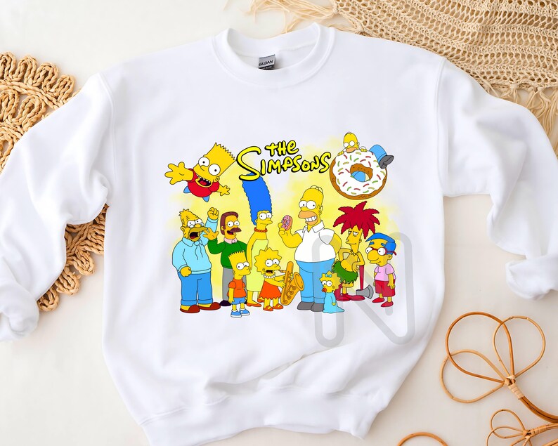 The Simpsons Sublimation PNG, the Simpsons Family, Simpsons Shirt ...