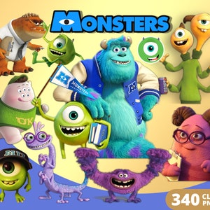Monsters Inc. Digital Papers, Monsters Clipart PNG, Sully Mike Monsters ...