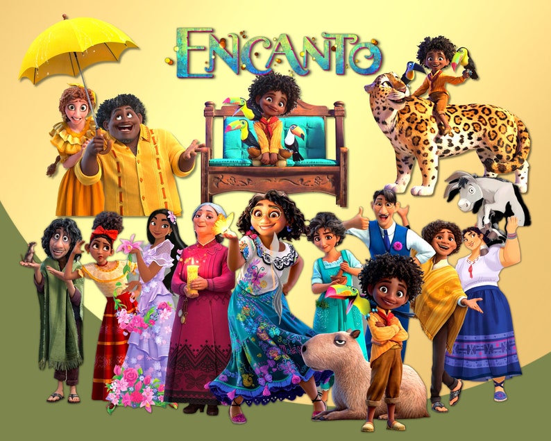 Encanto Clipart PNG, Casita Mirabel Bruno Pepa Familia Manuela Antonio ...