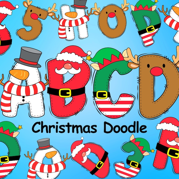 Christmas Doodle - Etsy