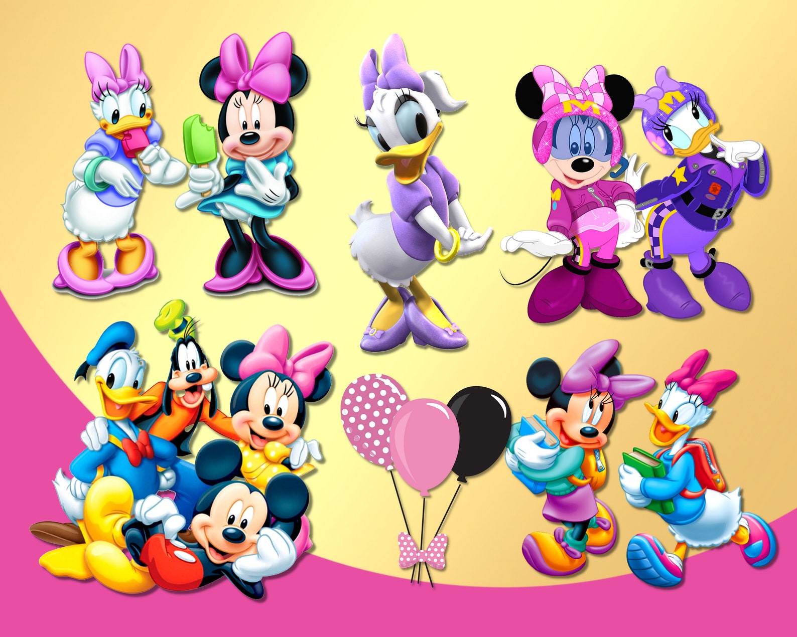 Minnie Mouse Pink Clipart PNG, Minnie Mouse Gifts, Minnie Shirt ...