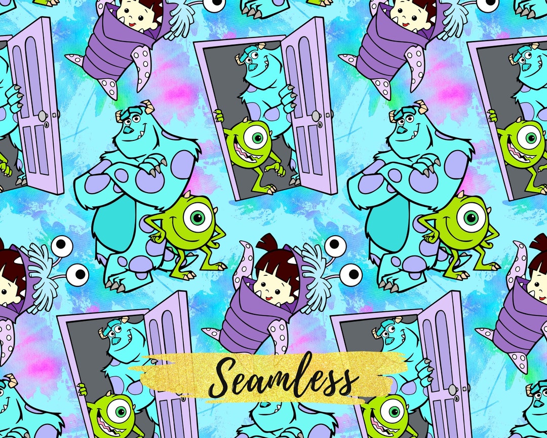 Monsters Seamless Papers, Monsters Inc Digital Papers, Sully Mike ...
