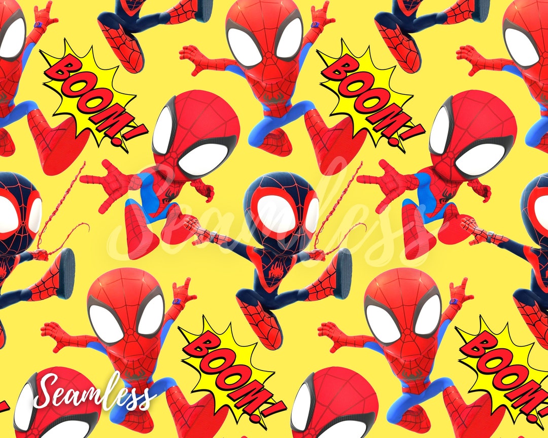 Spidey and His Amazing Friends Seamless Paper Spidey Digital - Etsy