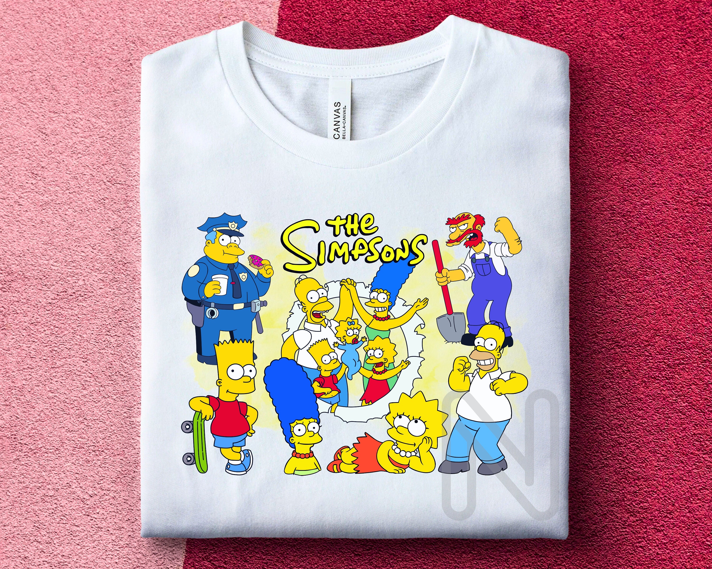 The Simpsons Sublimation PNG, the Simpsons Family, Simpsons Shirt ...