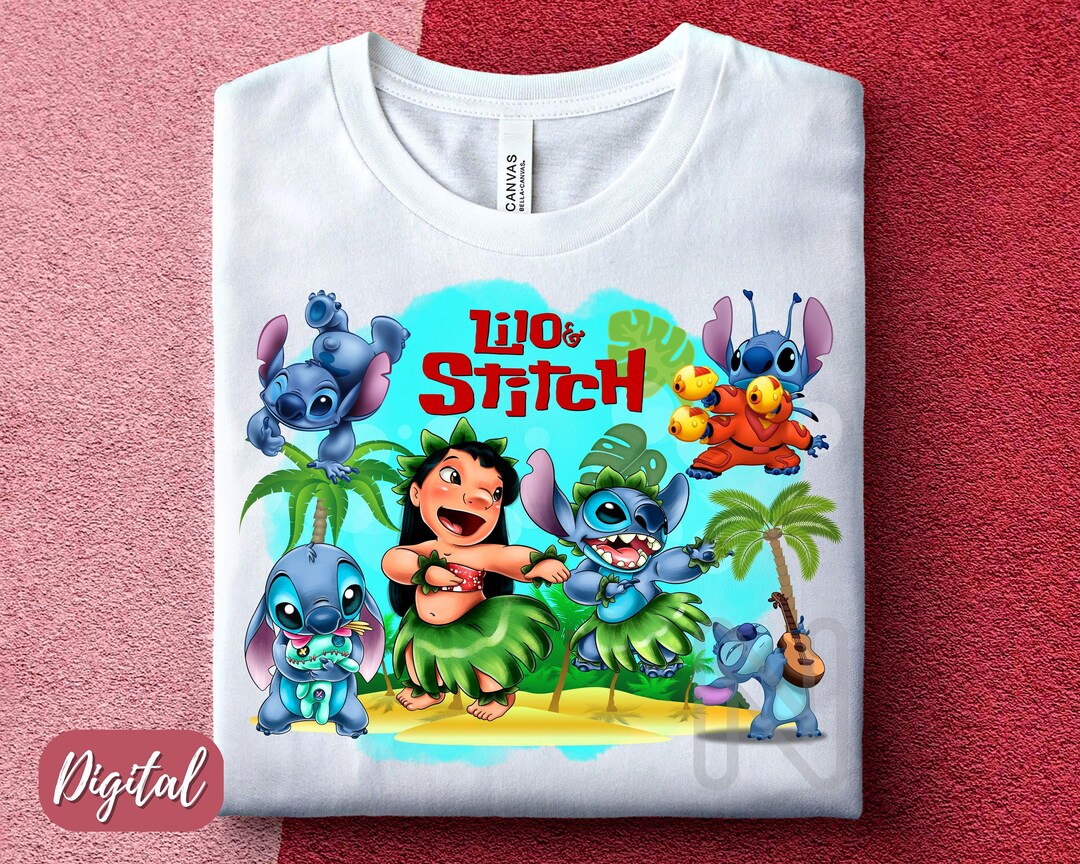 Lilo and Stitch Sublimation PNG, Stitch Valentines, Birthday Gifts ...