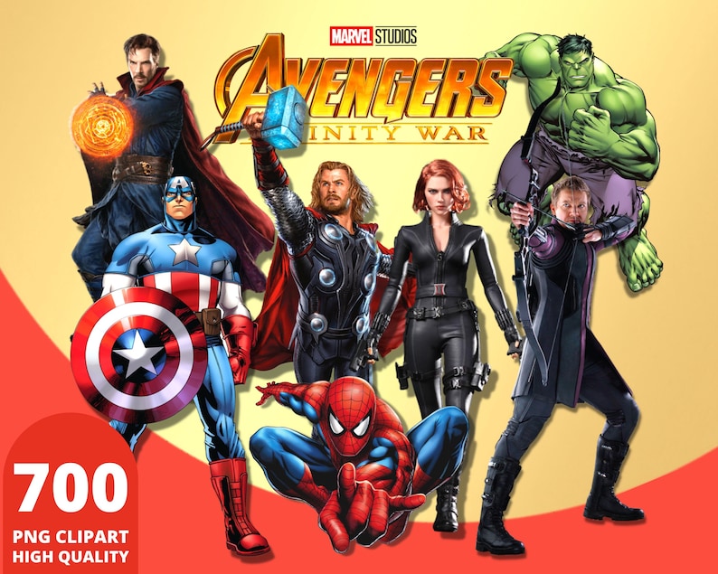 Marvel Avengers Digital Papers, Super Heroes Clipart PNG, Spider Man ...