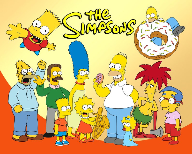 The Simpsons SVG Bundle, Simpsons Clipart PNG, the Simpsons Family ...