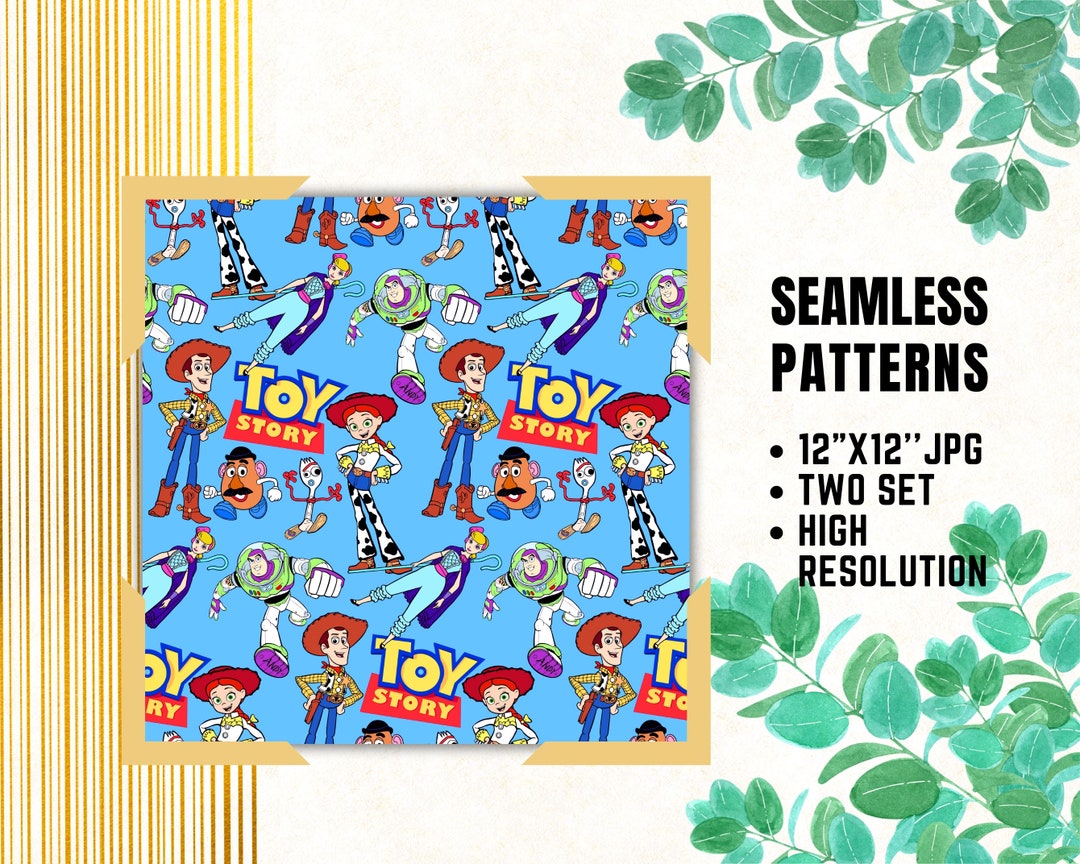 Toy Story Seamless Papers, Woody Digital Papers, Buzz Lightyear, Kids ...