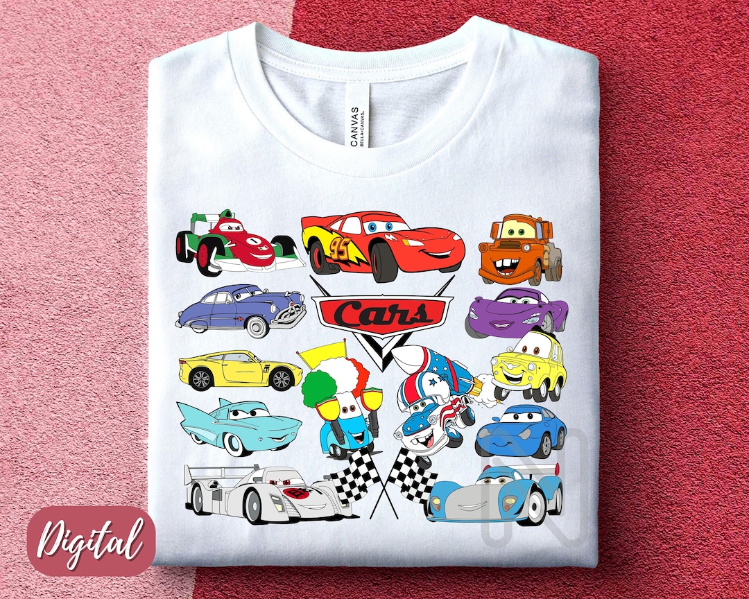 Cars Sublimation PNG Lightning Mcqueen Cars Tshirt Designs - Etsy