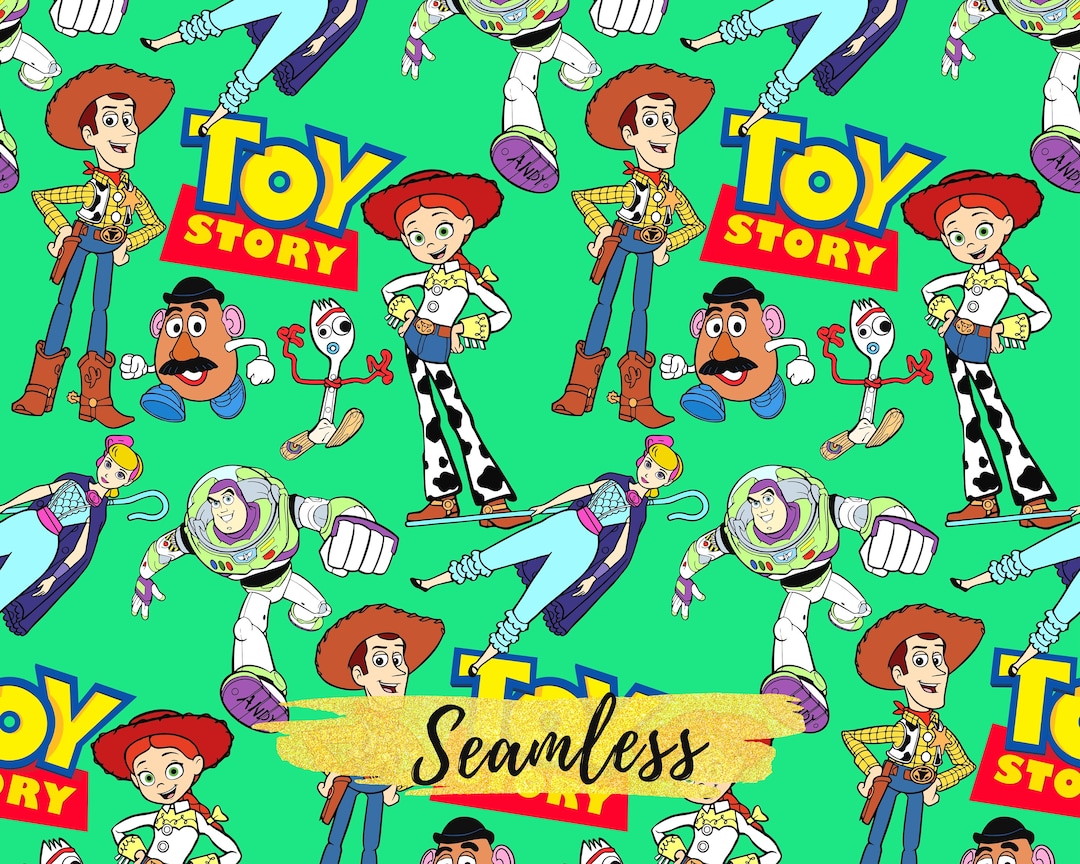 Toy Story Seamless Papers, Woody Digital Papers, Buzz Lightyear, Kids ...