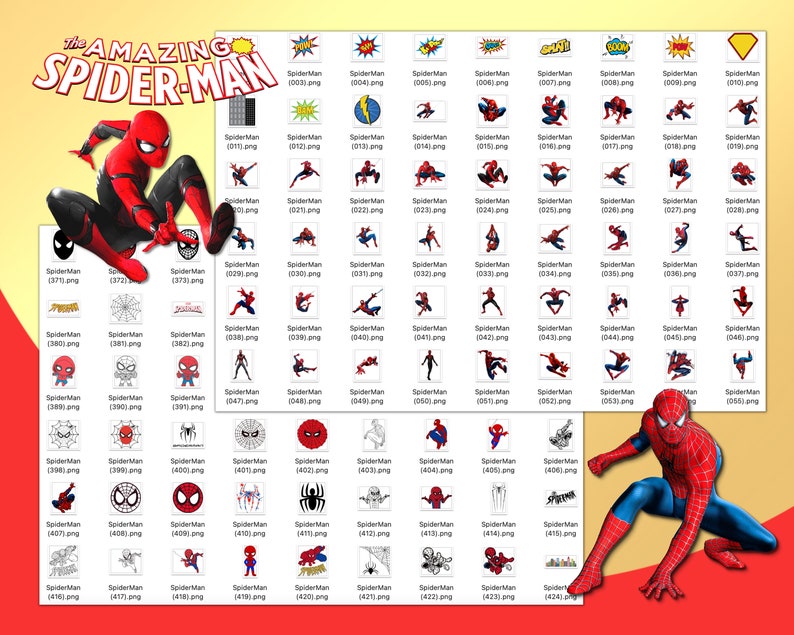 Spider-man Clipart PNG, Superhero Spiderman SVG, Avengers Spiderman ...