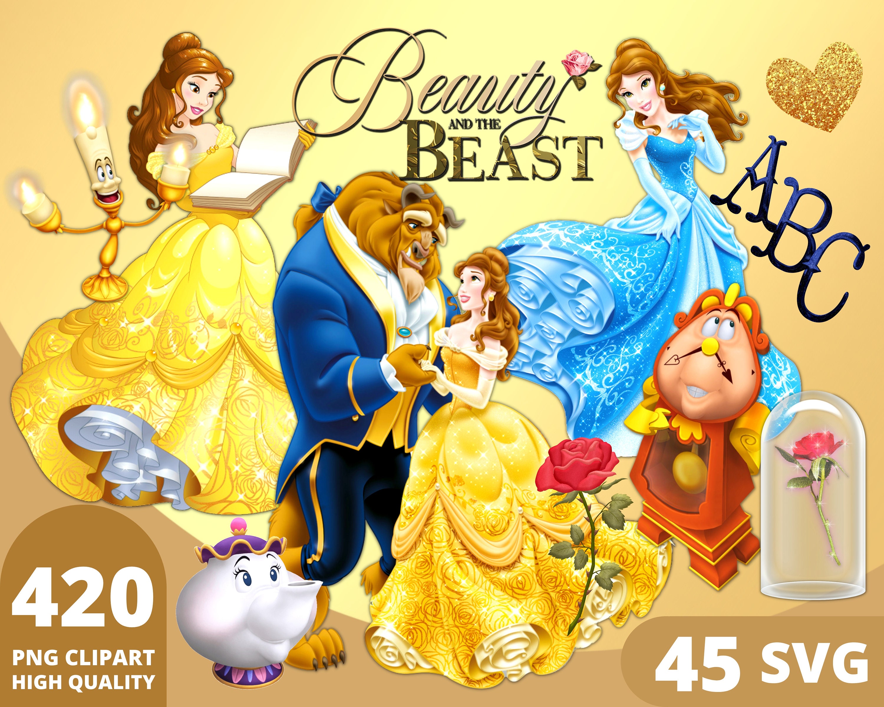 Filmposter Van Belle En Het Beest Beauty And The Beast (2017, Disney)