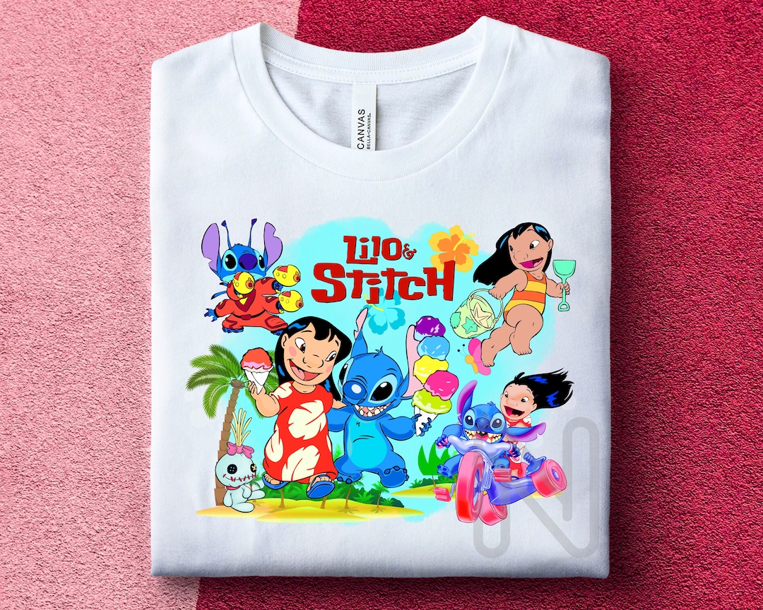 Lilo and Stitch Sublimation PNG, Stitch Valentines, Birthday Girl Shirt ...