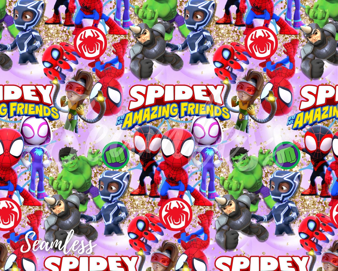 Spidey and His Amazing Friends Seamless Paper Spidey Digital - Etsy