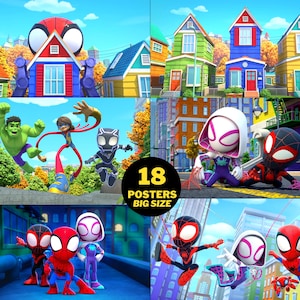Spidey and His Amazing Friends Clipart PNG, Superhero Spidey, Marvel ...