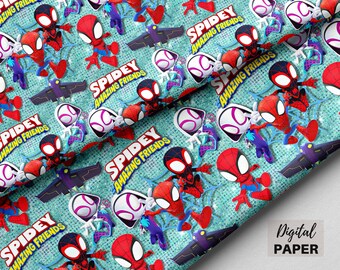 Spidey and His Amazing Friends Wrapping Paper - Etsy Norway