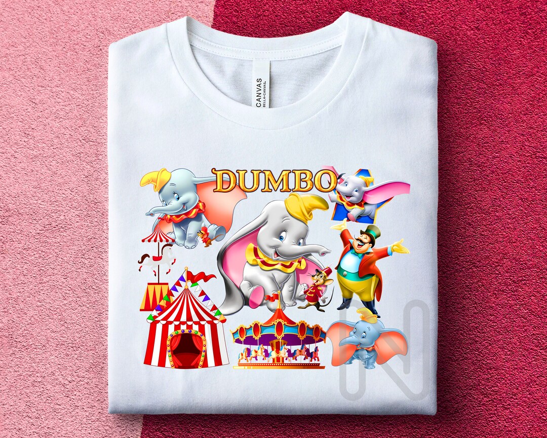 Dumbo Circus Sublimation PNG, Dumbo Baby Shower, Baby Elephant, Dumbo ...