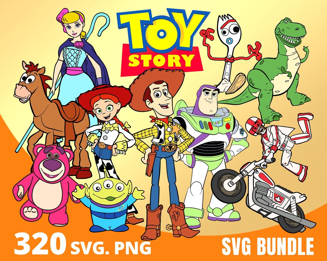 Toy Story SVG Bundle, Woody Clipart PNG, Buzz Lightyear, Toy Story Cut ...
