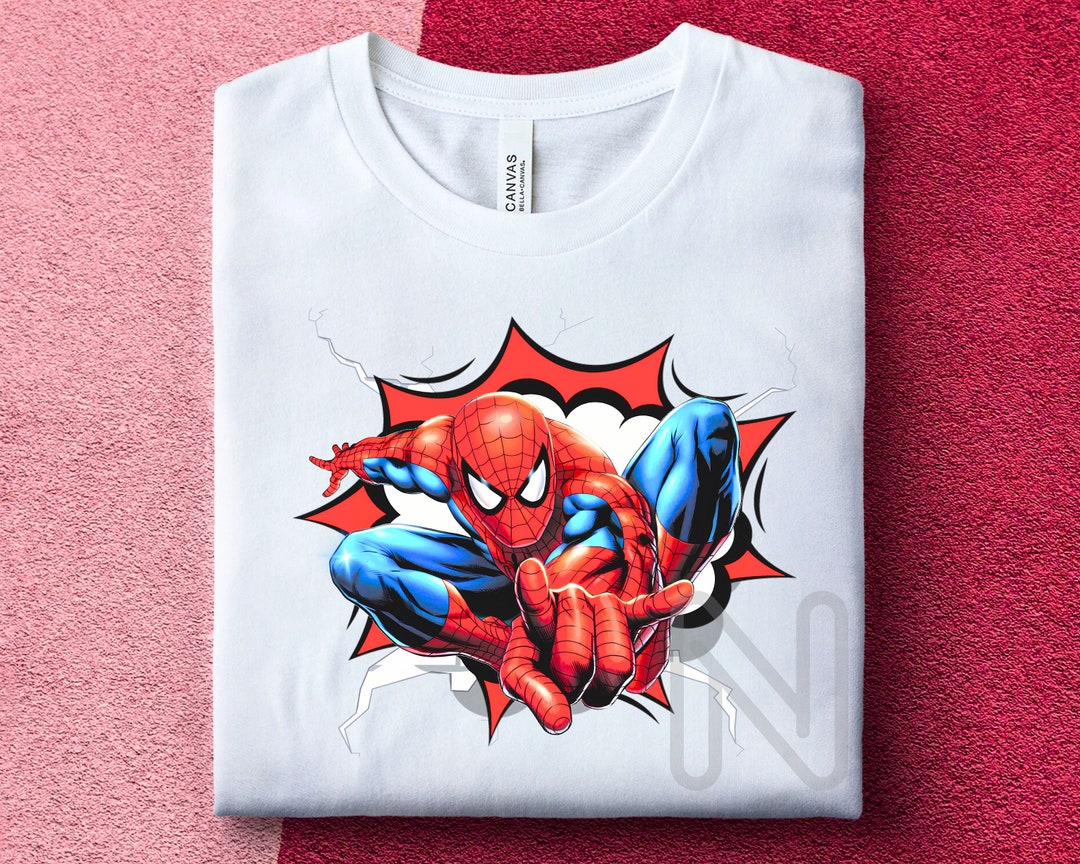 Spider-man Sublimation PNG, Marvel Spiderman Birthday Shirt, Kids ...