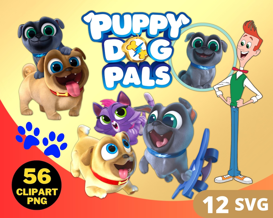 Puppy Dog Pals Clipart PNG, Puppy Dog SVG, Puppy Dog Illustration ...